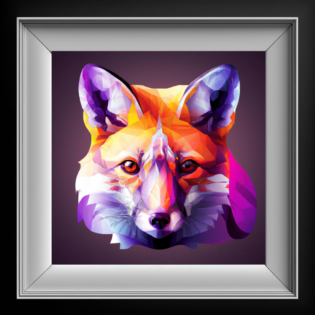 Modern Fox PRINTABLE ART Fox Print Download Fox Poster Wild Life Gift ...