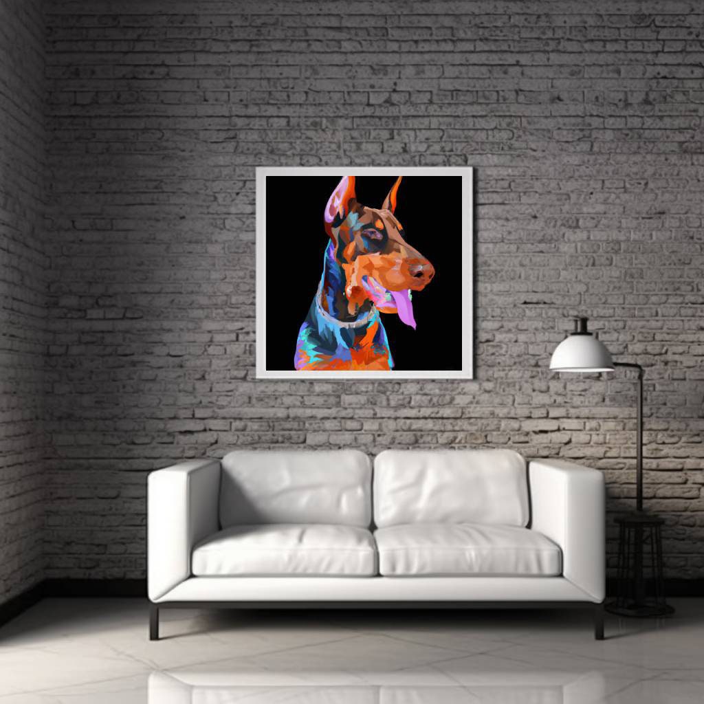 Modern Doberman PRINTABLE ART Doberman Print Download Doberman - Etsy