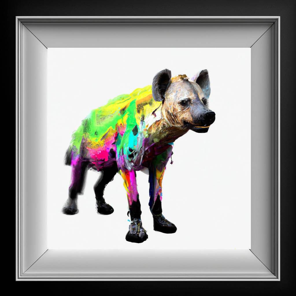 Modern Hyena PRINTABLE ART Hyena Print Download Hyena Poster Animal ...