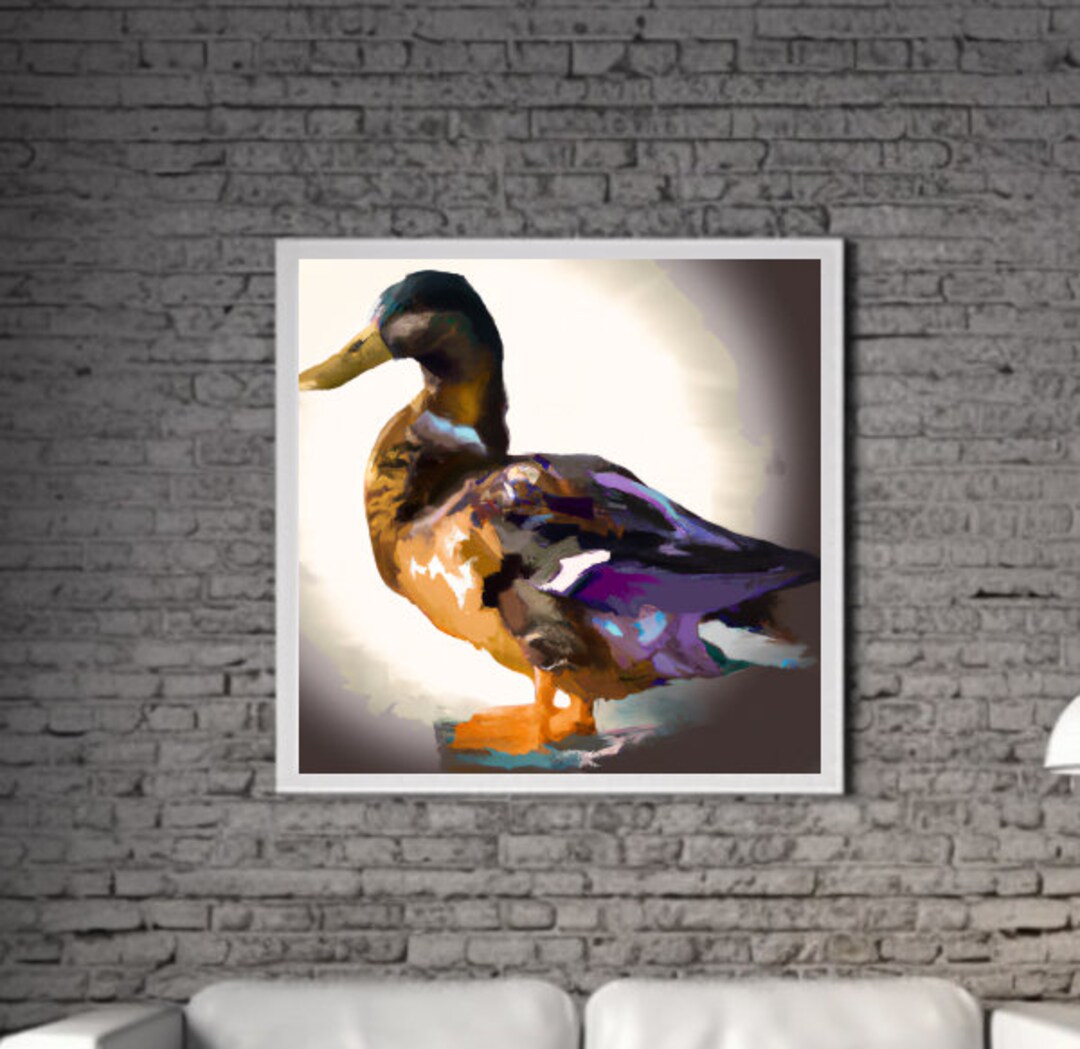 Modern Duck PRINTABLE ART Duck Print Download Duck Poster Wild Life ...