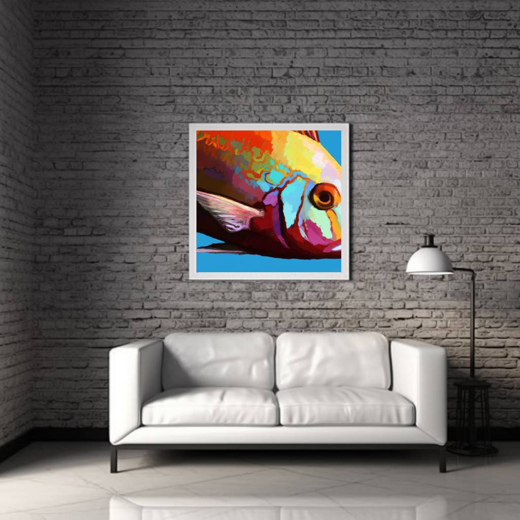 Modern Fish PRINTABLE ART Fish Print Download Fish One Piece Poster Sea ...