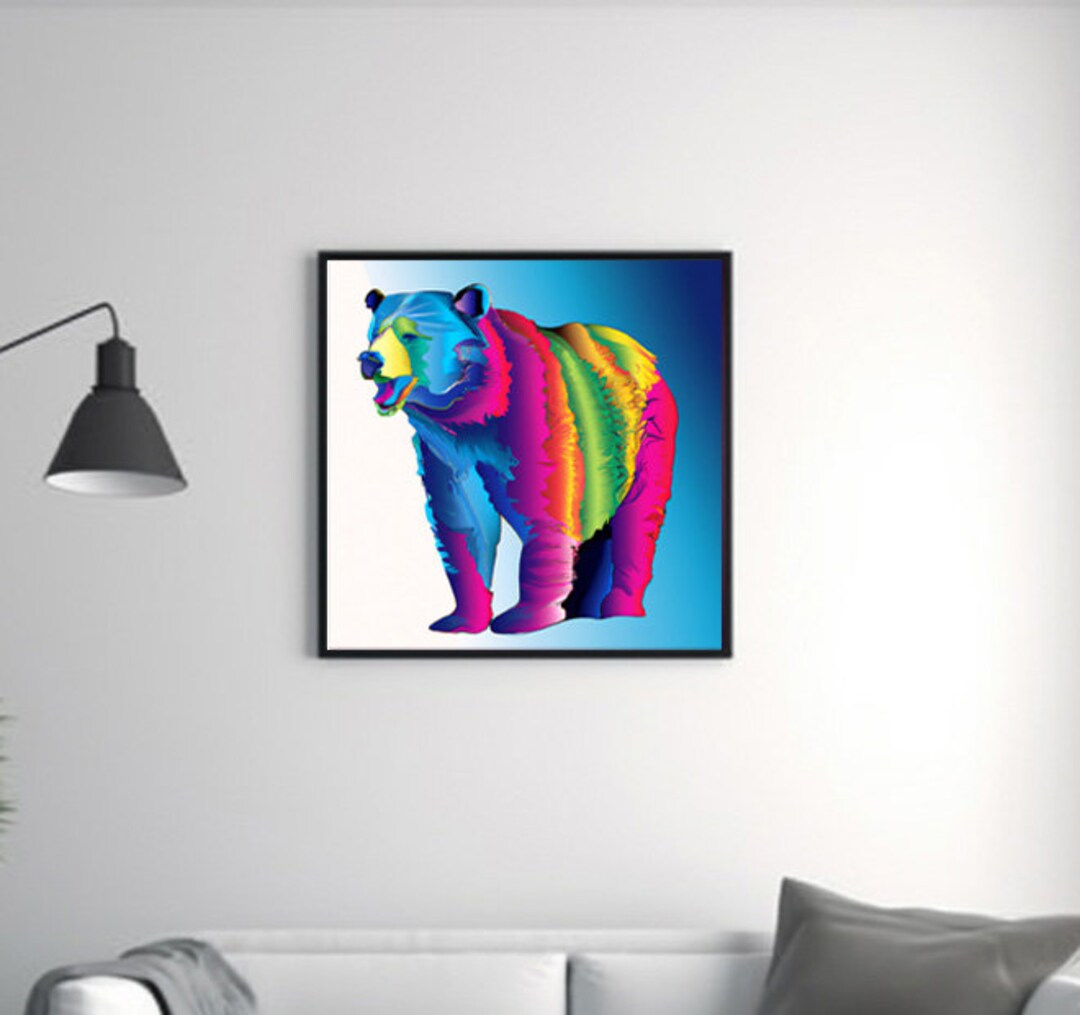Modern Bear PRINTABLE ART Bear Print Download Bear Poster Wild Life ...