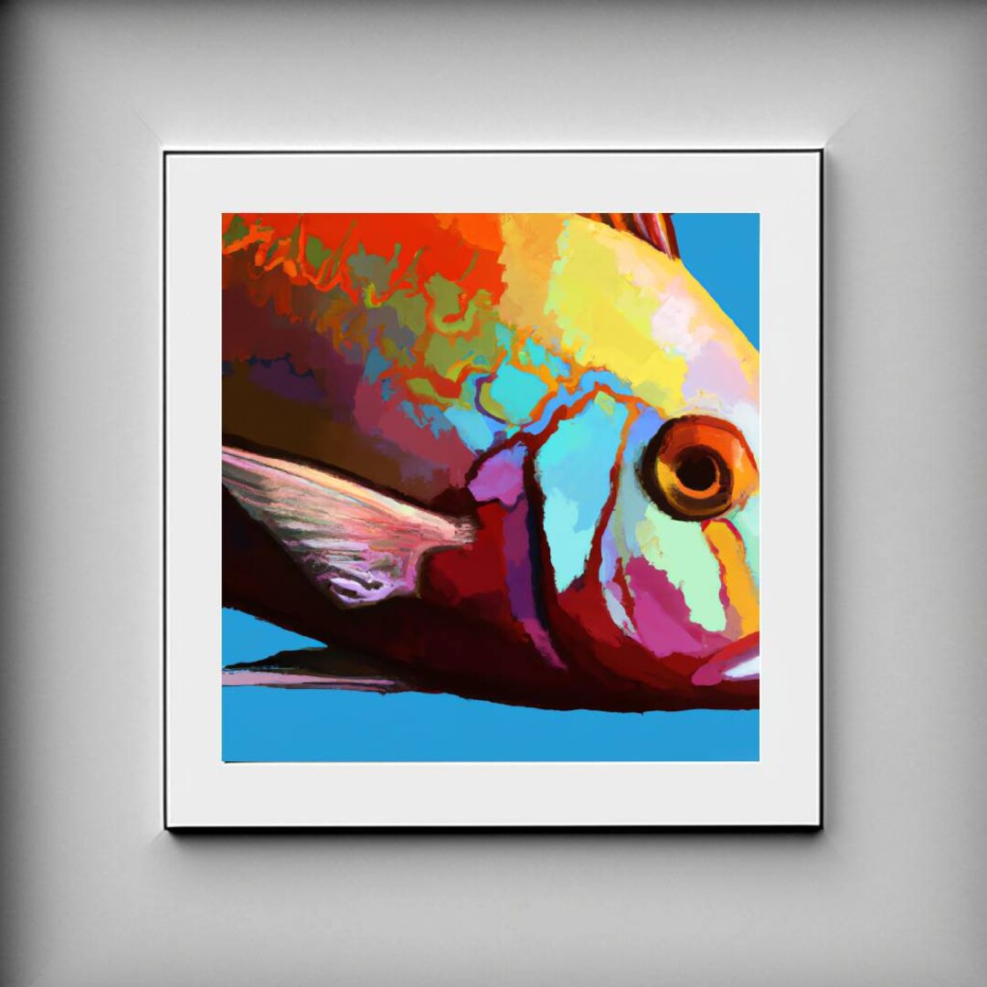 Modern Fish PRINTABLE ART Fish Print Download Fish One Piece Poster Sea ...