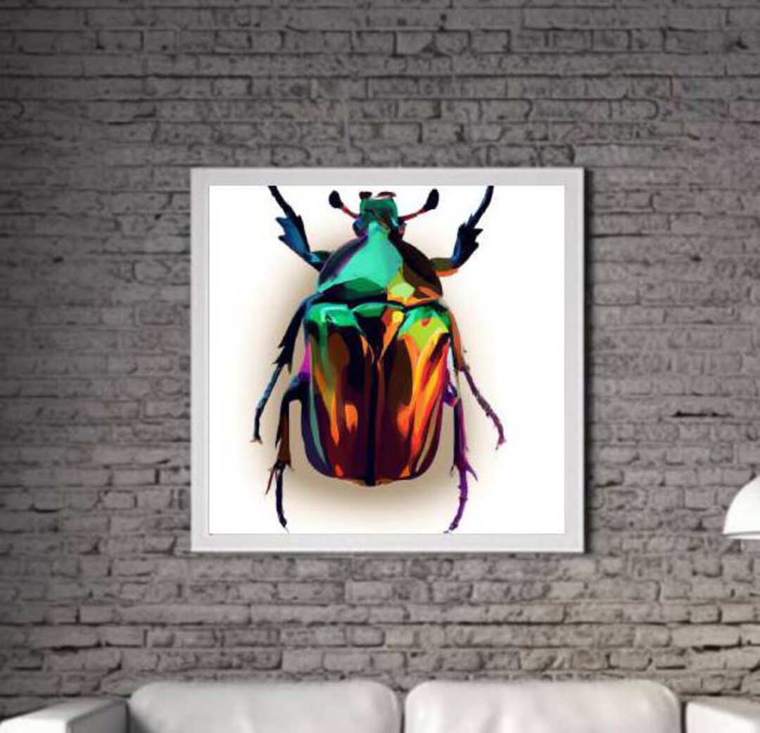 Modern Beetle PRINTABLE ART Beetle Print Download Beetle Poster Insect ...
