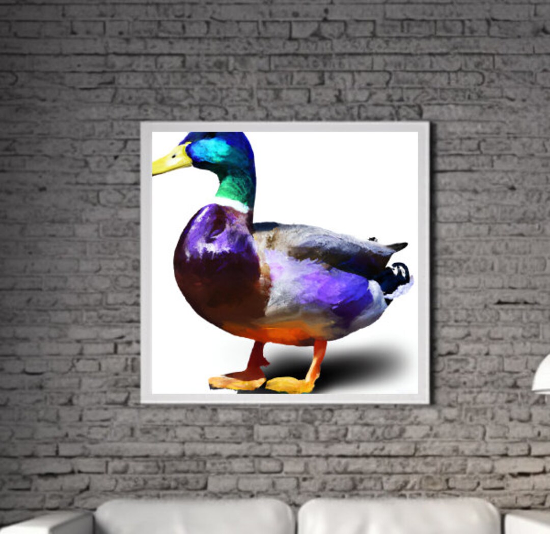 Modern Duck PRINTABLE ART Duck Print Download Duck Poster Wild Life ...