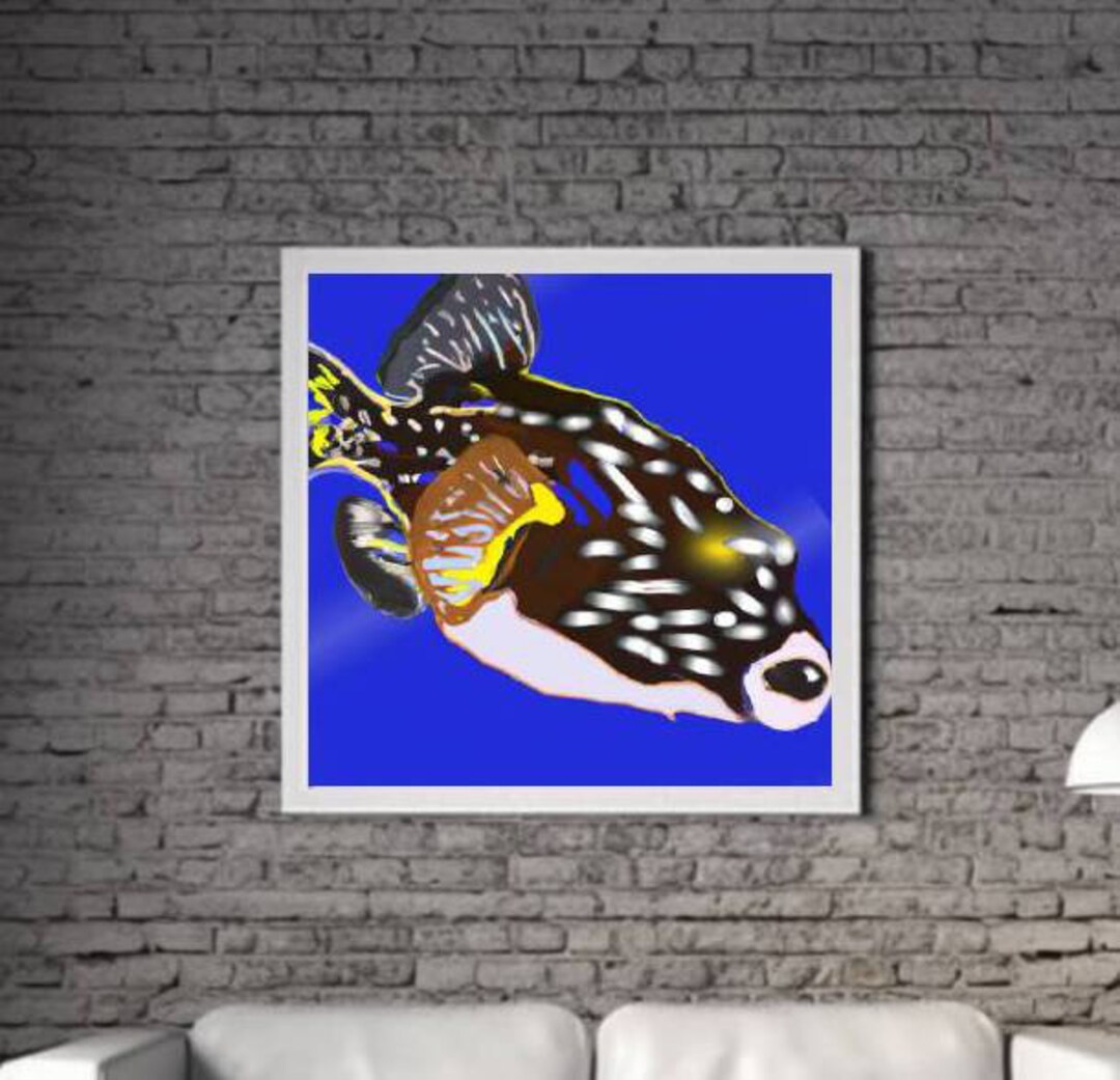 Modern Fish PRINTABLE ART Fish Print Download Fish One Piece Poster Sea ...