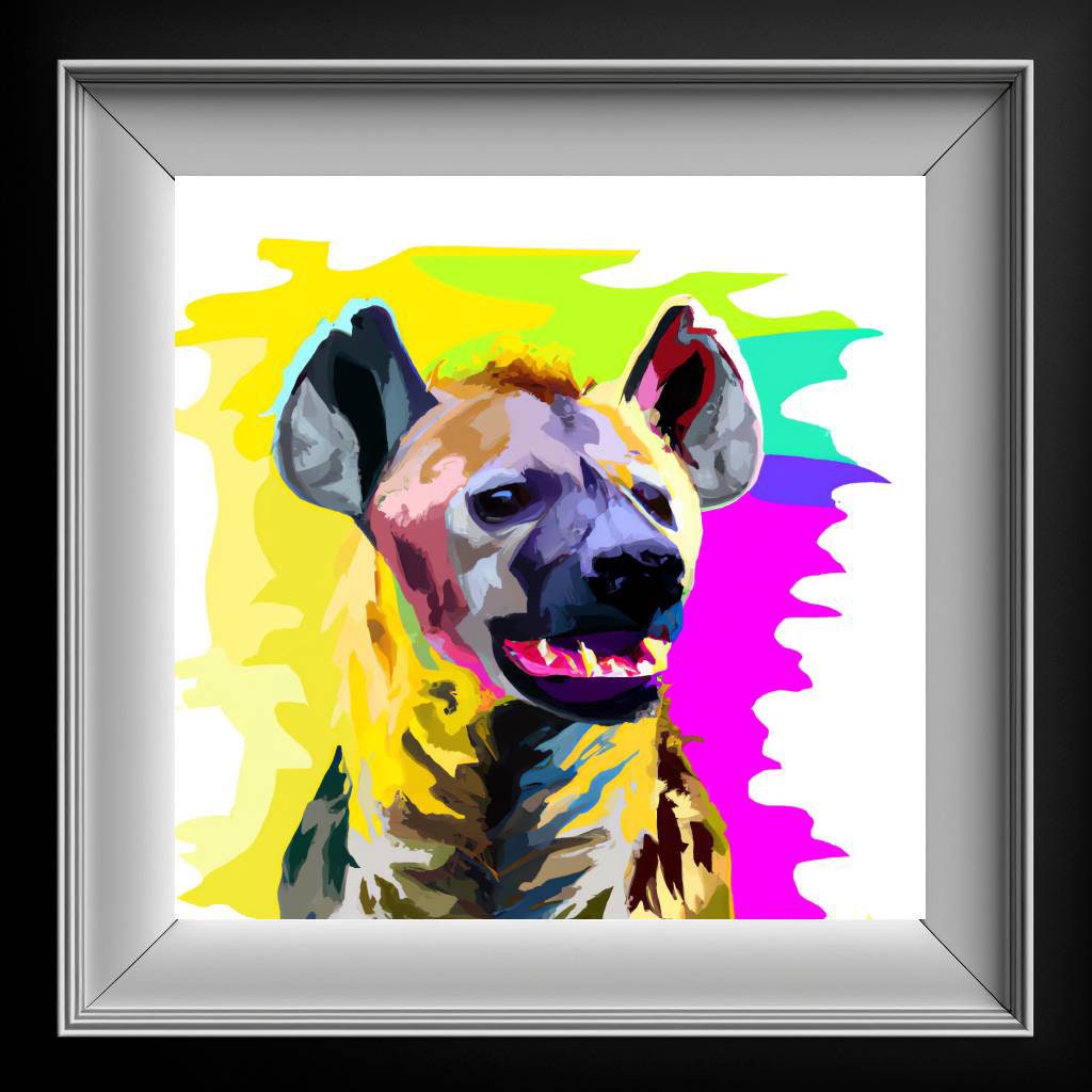 Modern Hyena PRINTABLE ART Hyena Print Download Hyena Poster Animal ...