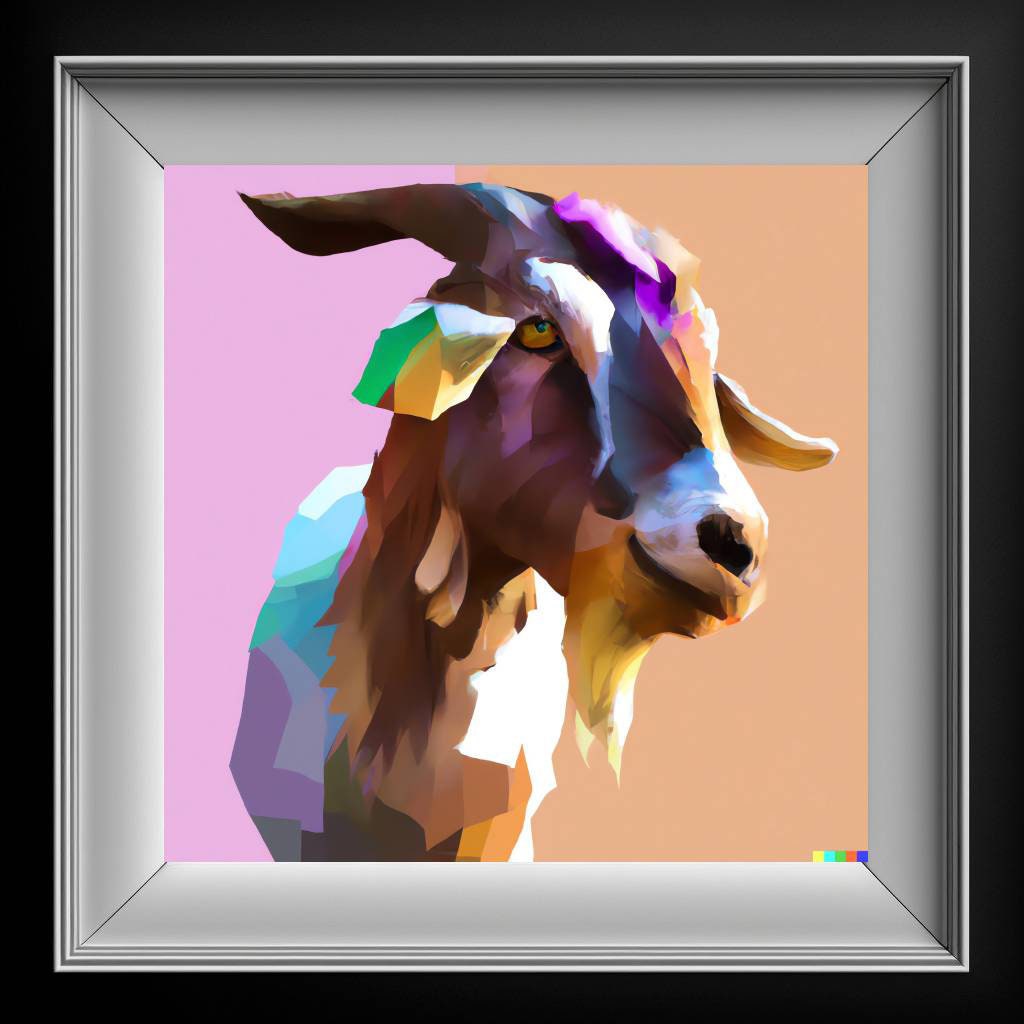 Modern Goat PRINTABLE ART Goat Print Download Goat Poster Wild Life ...