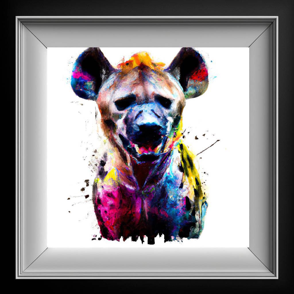 Modern Hyena PRINTABLE ART Hyena Print Download Hyena Poster Animal ...