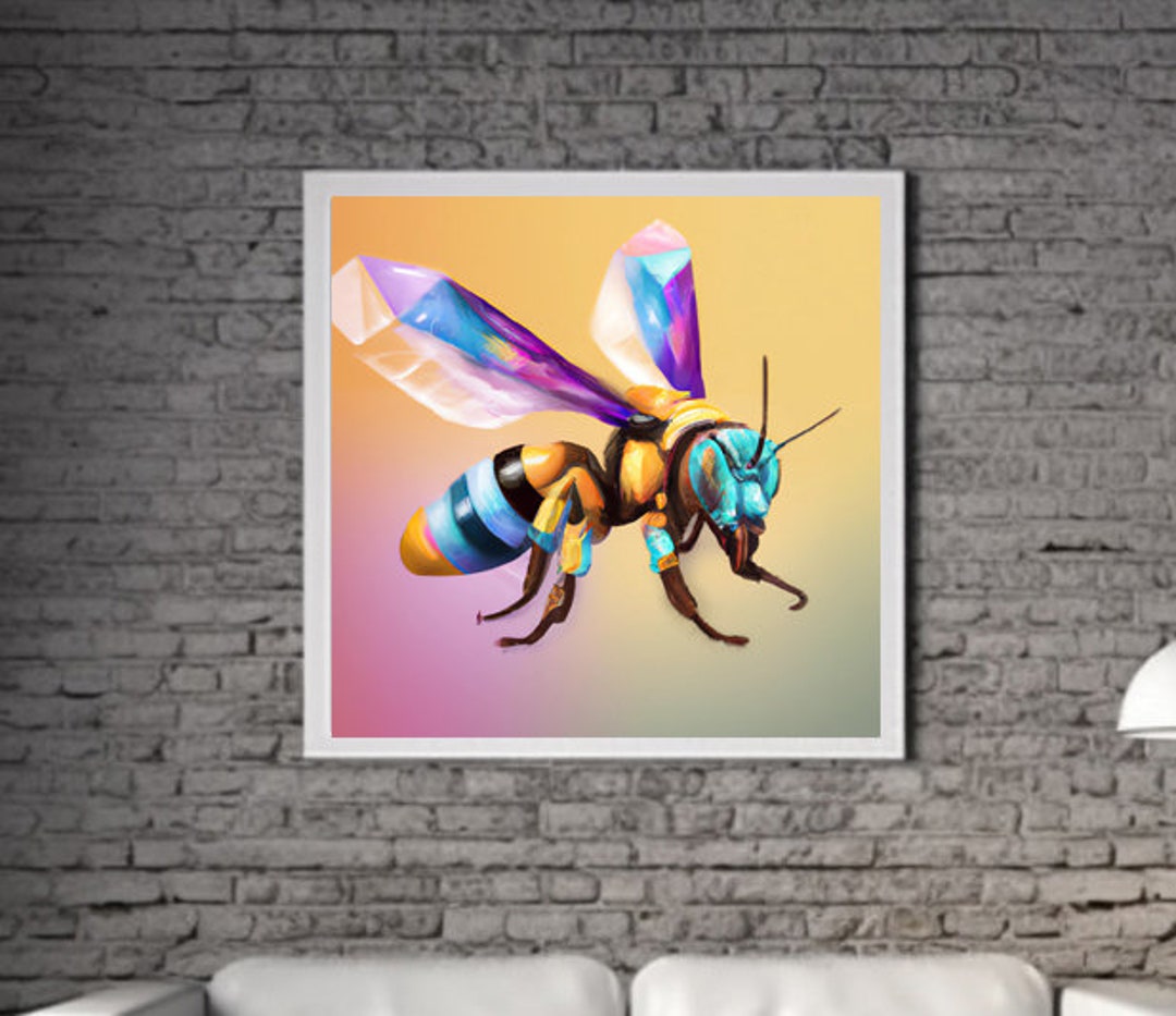 Modern Bee PRINTABLE ART Bee Print Download Bee Poster Wild Life Gift ...