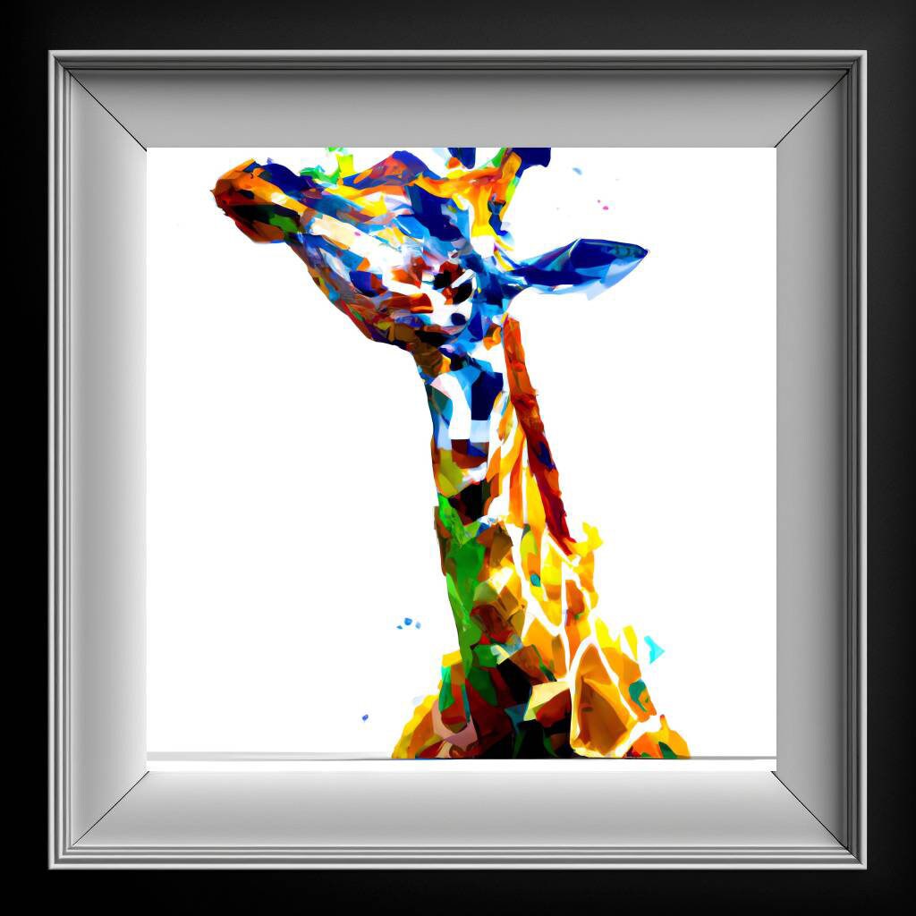 Modern Giraffe PRINTABLE ART Giraffe Print Download Giraffe - Etsy