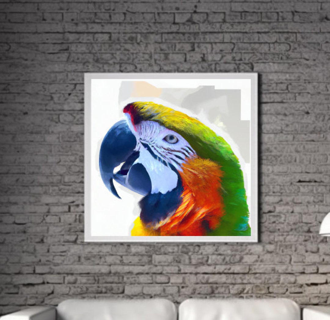 Modern Parrot PRINTABLE ART Parrot Print Download Parrot Poster Wild ...