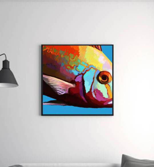 Modern Fish PRINTABLE ART Fish Print Download Fish One Piece Poster Sea ...