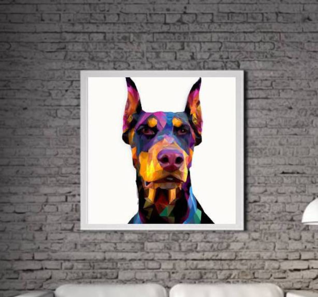 Modern Doberman PRINTABLE ART Doberman Print Download Doberman Poster ...