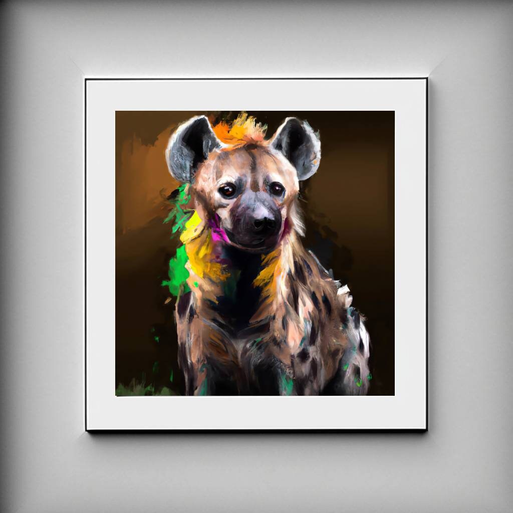 Modern Hyena PRINTABLE ART Hyena Print Download Hyena Poster - Etsy