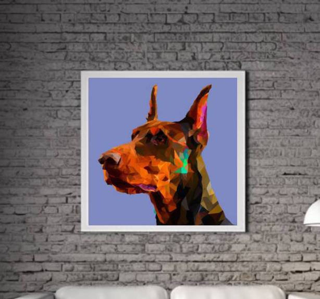 Modern Doberman PRINTABLE ART Doberman Print Download Doberman Poster ...