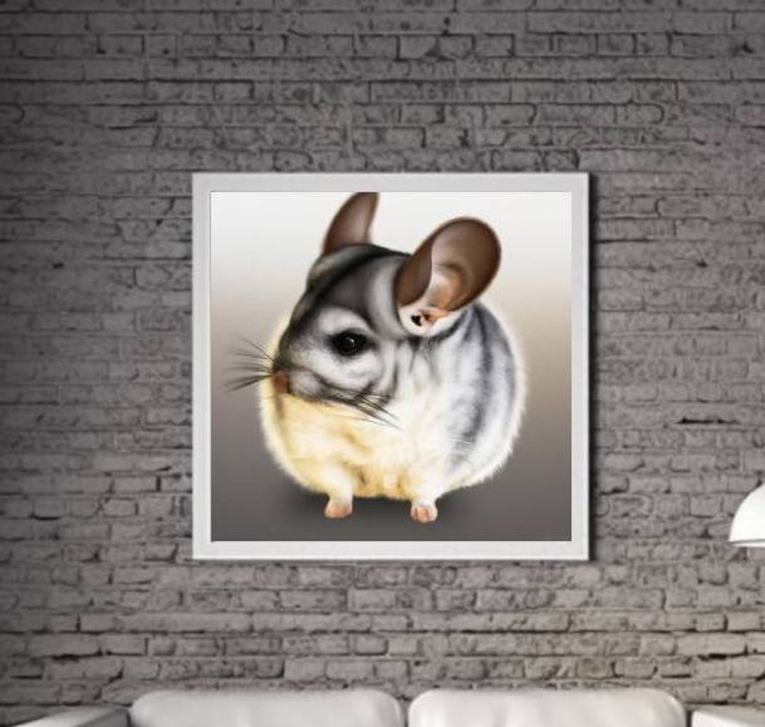 Modern Chinchilla PRINTABLE ART Chinchilla Print Download Chinchilla ...