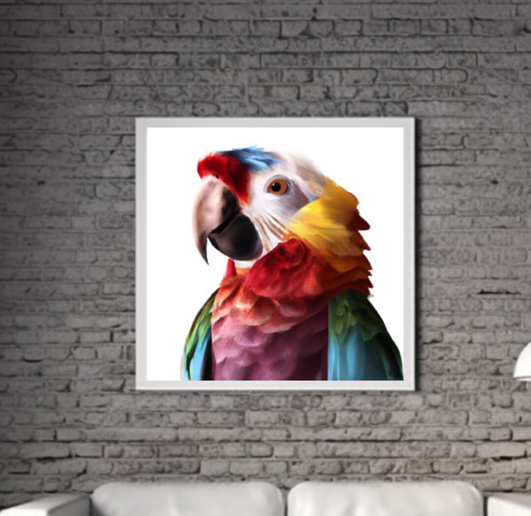 Modern Parrot PRINTABLE ART Parrot Print Download Parrot Poster Wild ...