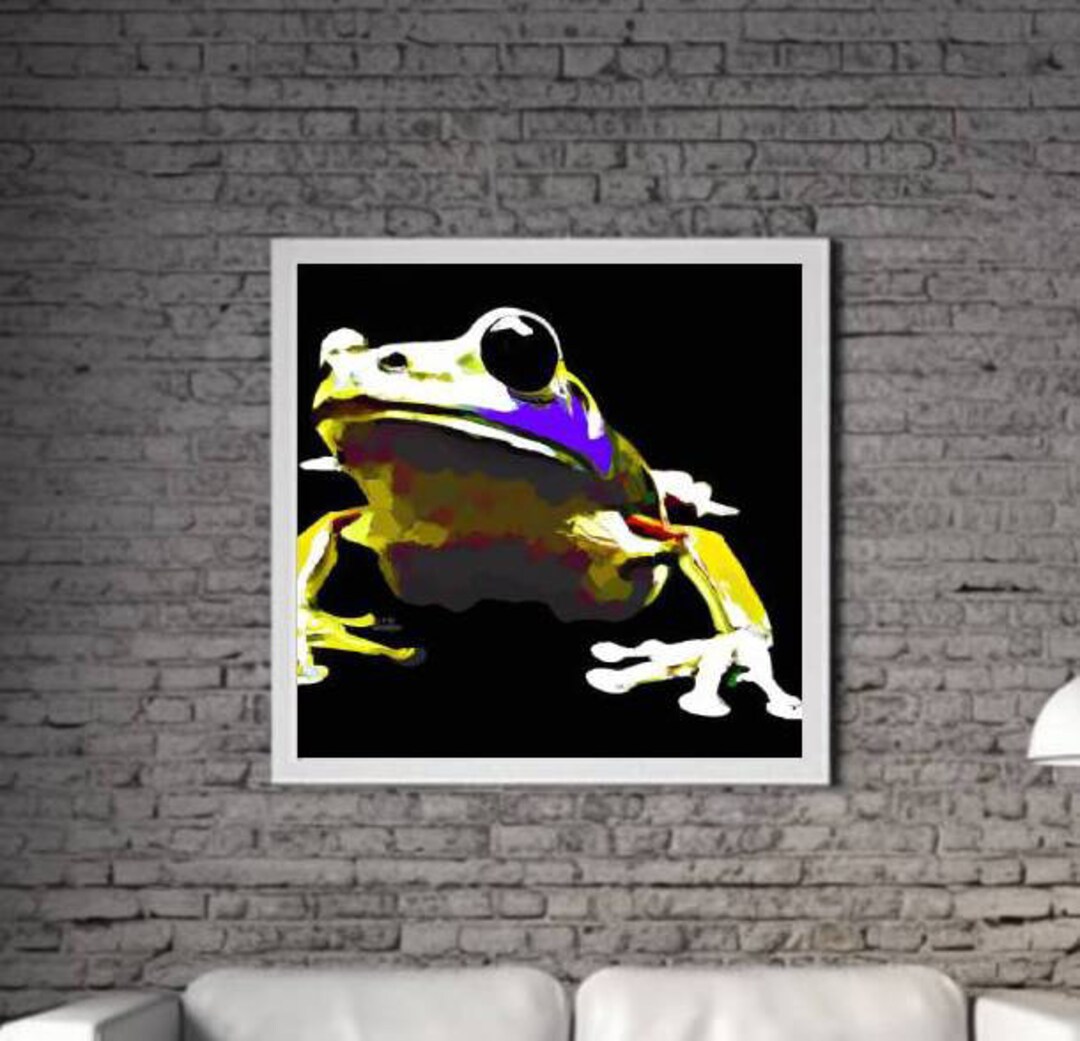 Modern Frog PRINTABLE ART Frog Print Download Frog Poster Animal Life ...