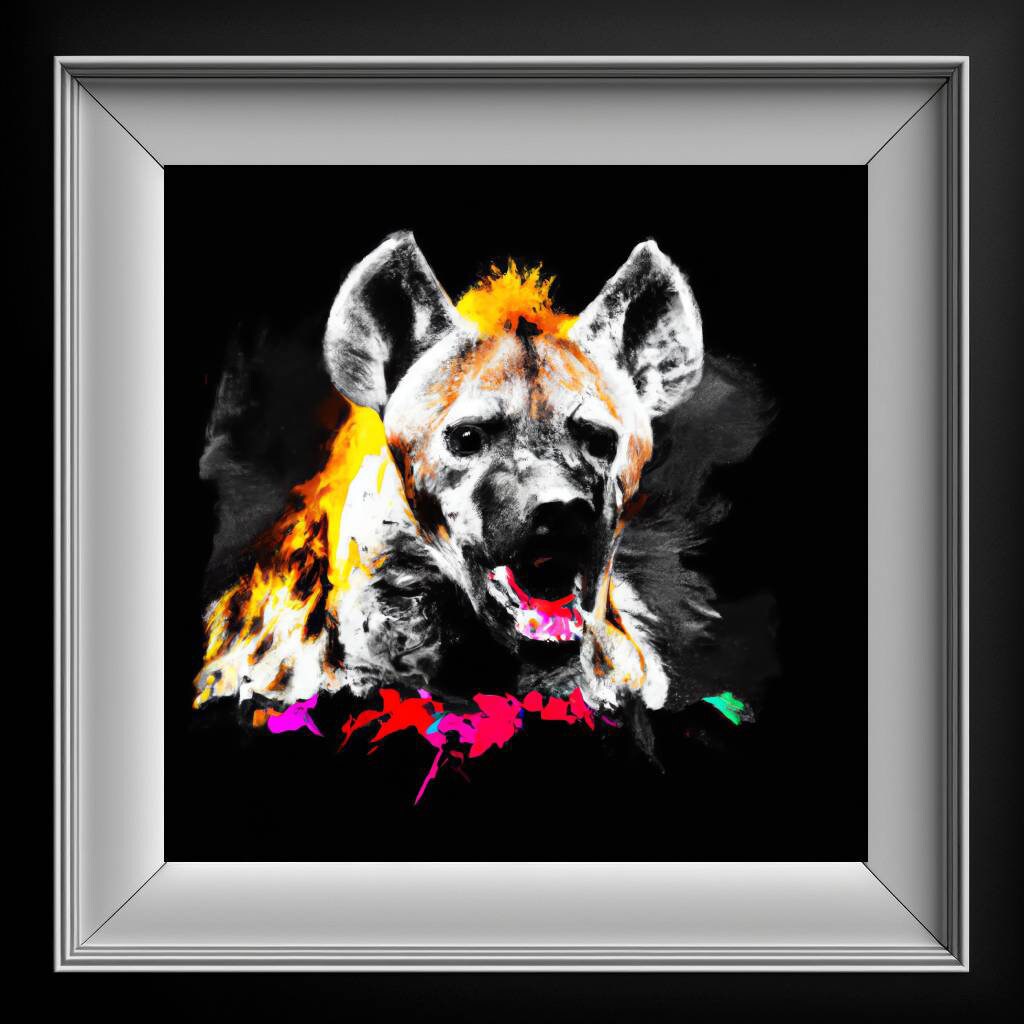 Modern Hyena PRINTABLE ART Hyena Print Download Hyena Poster Animal ...