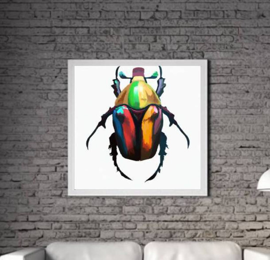 Modern Beetle PRINTABLE ART Beetle Print Download Beetle Poster Insect ...
