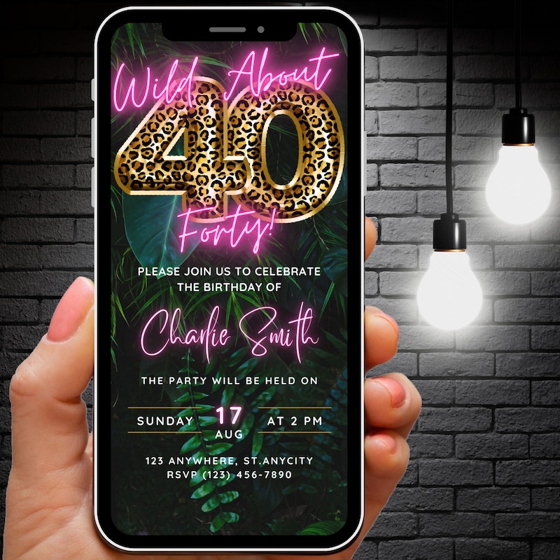 Leopard Print Invitations - Etsy