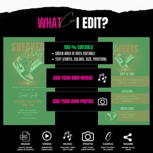 Animated Red Sneaker Ball Party Invitation Boys, Self Edit Got Em ...