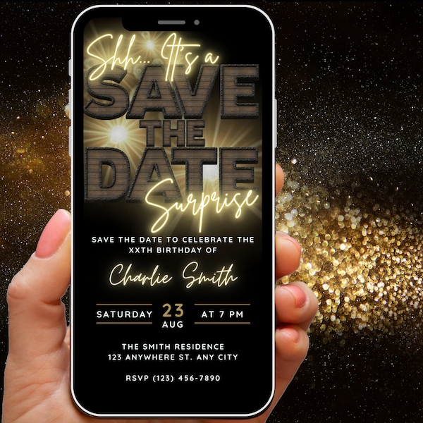 Party Save the Date - Etsy