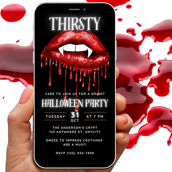 Vampire Dinner Invitation - Etsy