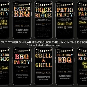 Rock the Block Neighborhood Block Party Invitation Digital Invite ...