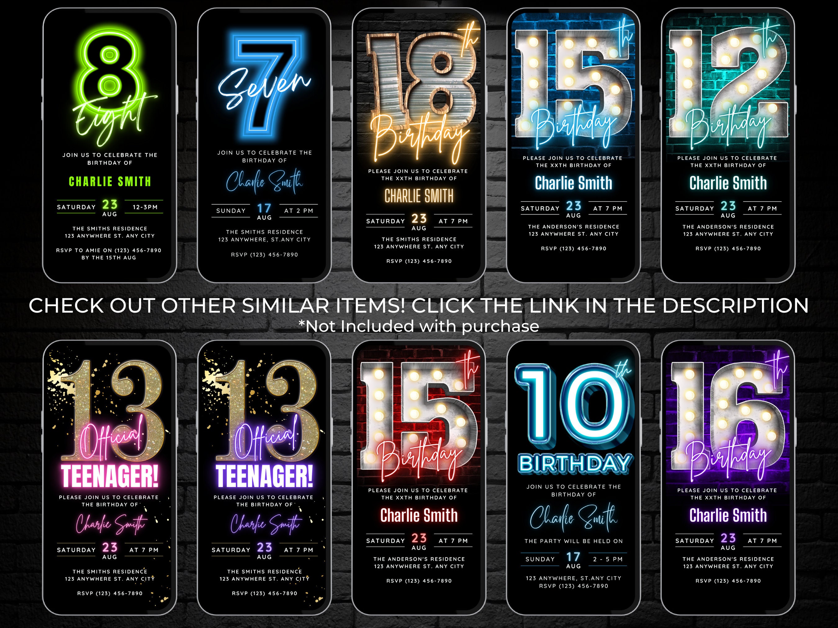 Animated 11th Birthday Invitation Template for Boys 11th - Etsy