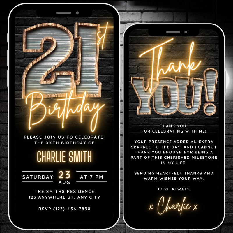 Western 21st Birthday Invitation - Etsy