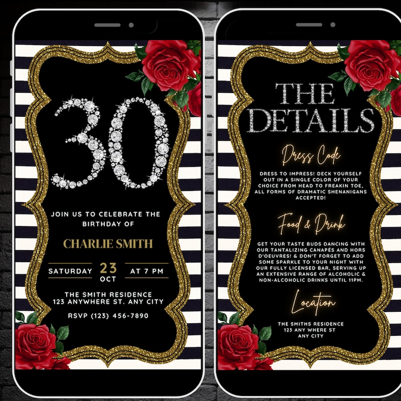 Burlesque Invitation - Etsy