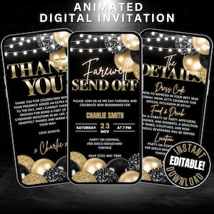 Farewell Send off Party Invitation, Goodbye Party Invitation Digital ...