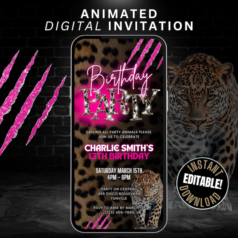 Pink Cheetah Print - Etsy