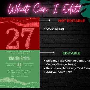 Digital 27th Birthday Invitation 27th Diamond Invitation for - Etsy