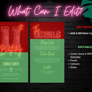 Boys Animated 11th Birthday Invitation Template, 11th Birthday Digital Invite, Self Editable 11 ...