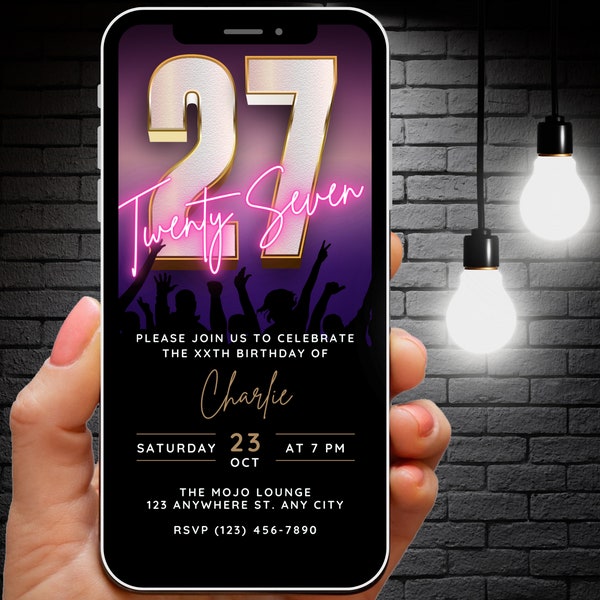 Rave Birthday Invitation - Etsy