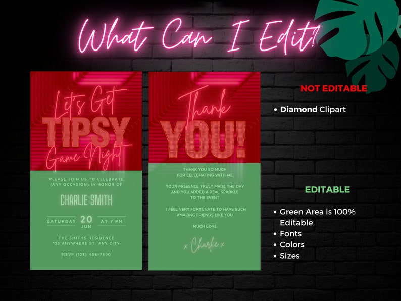 Animated Game Night Invitation for Adults, Family Game Night Party ...