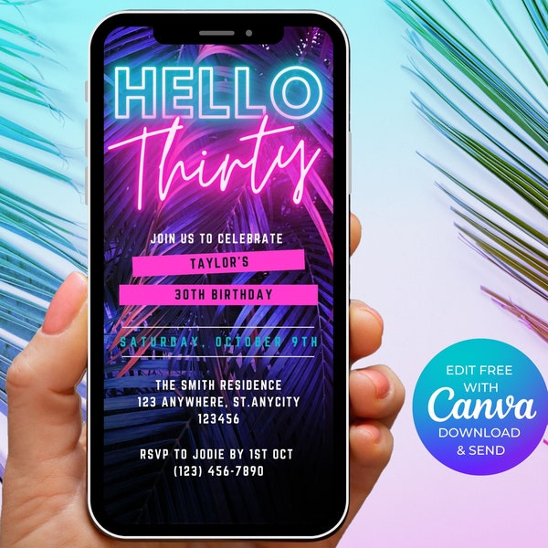 Miami Vice Invitations - Etsy