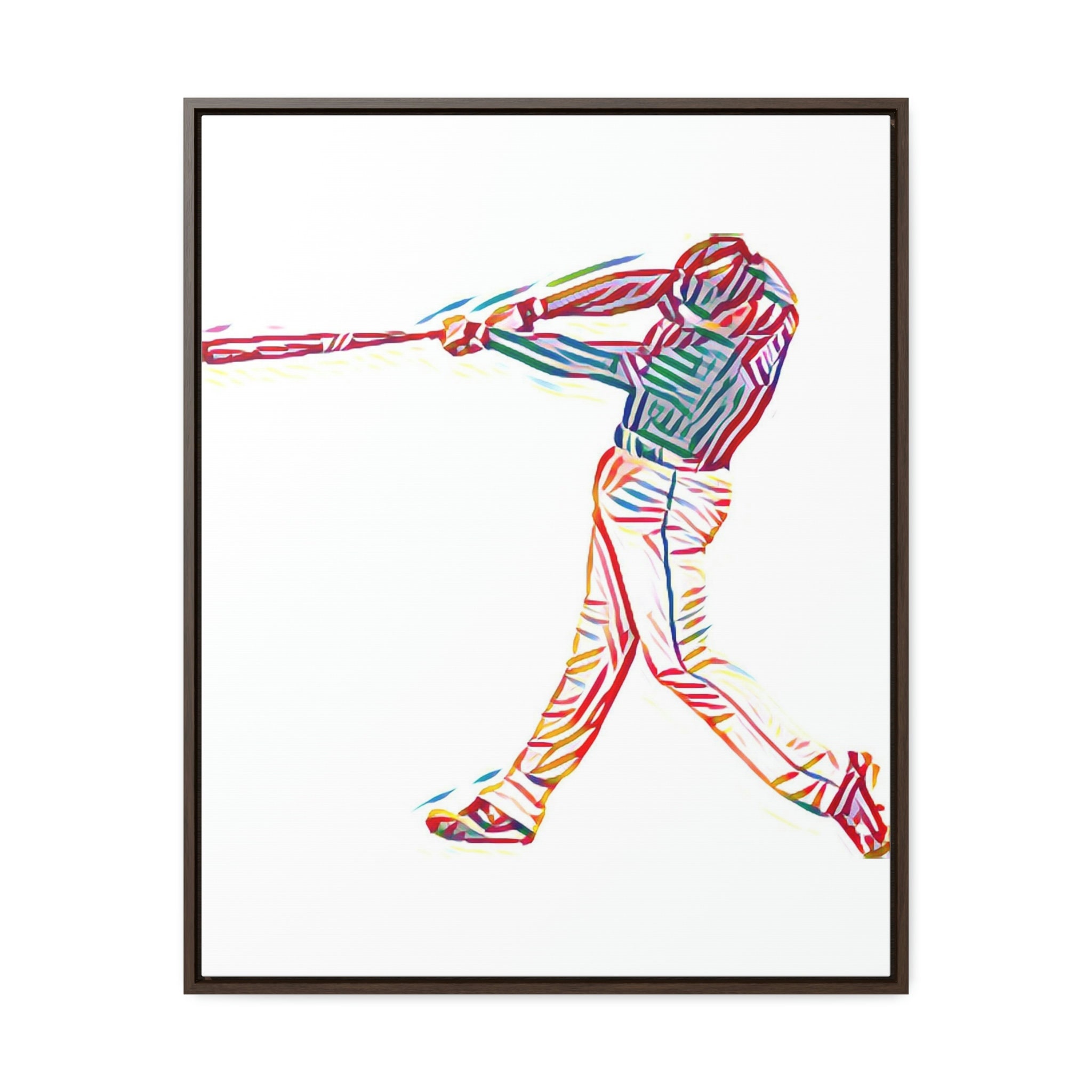 Baseball Player Canvas Print - Etsy