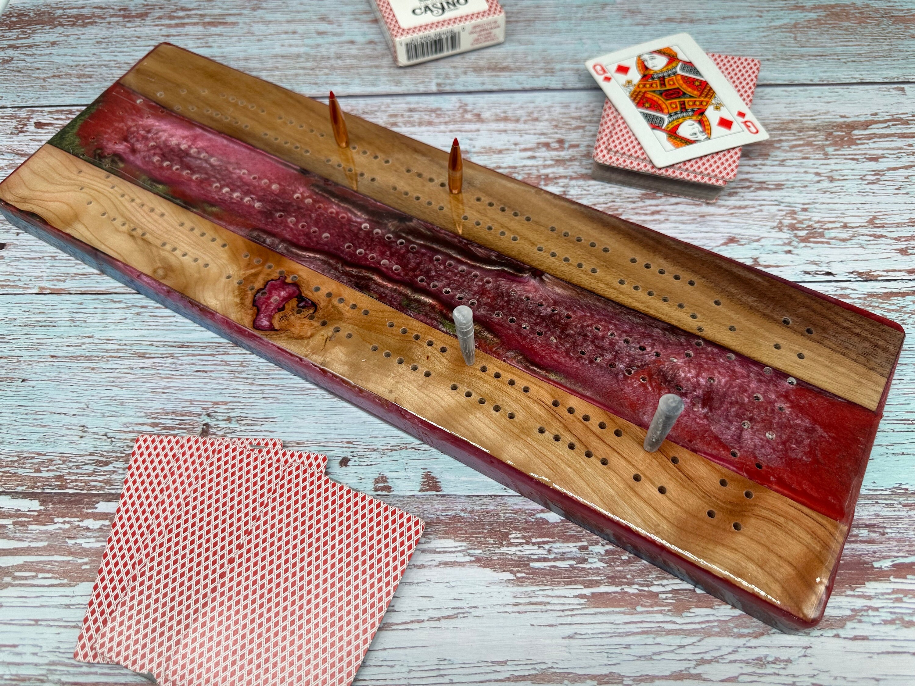 Handcrafted River Cribbage Boards - Etsy