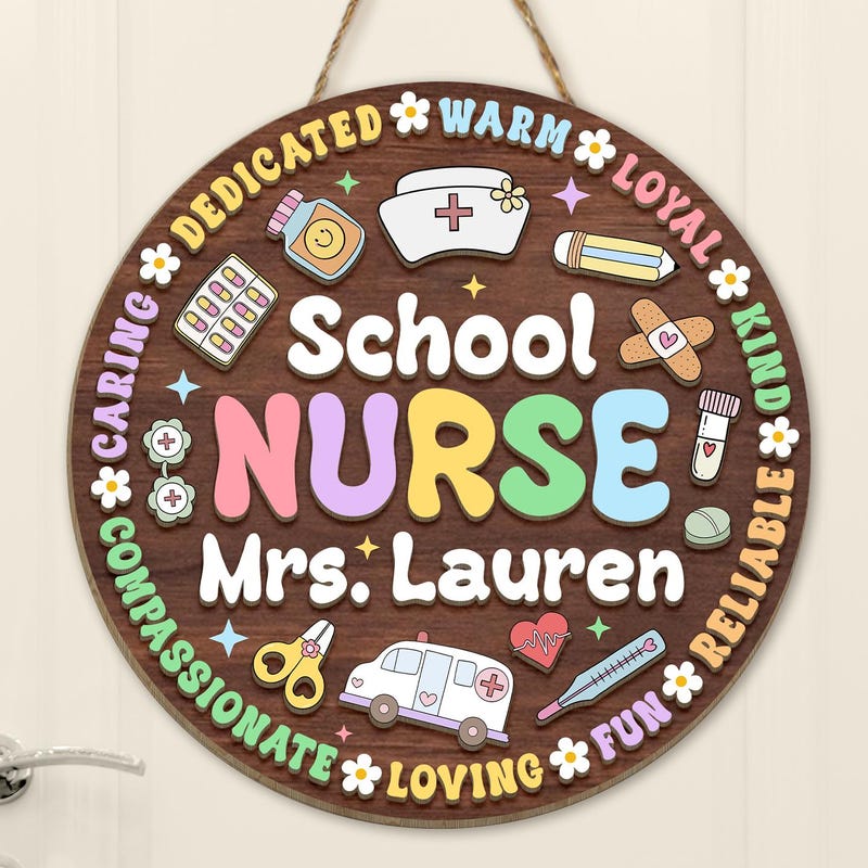 School Nurse Sign - Etsy