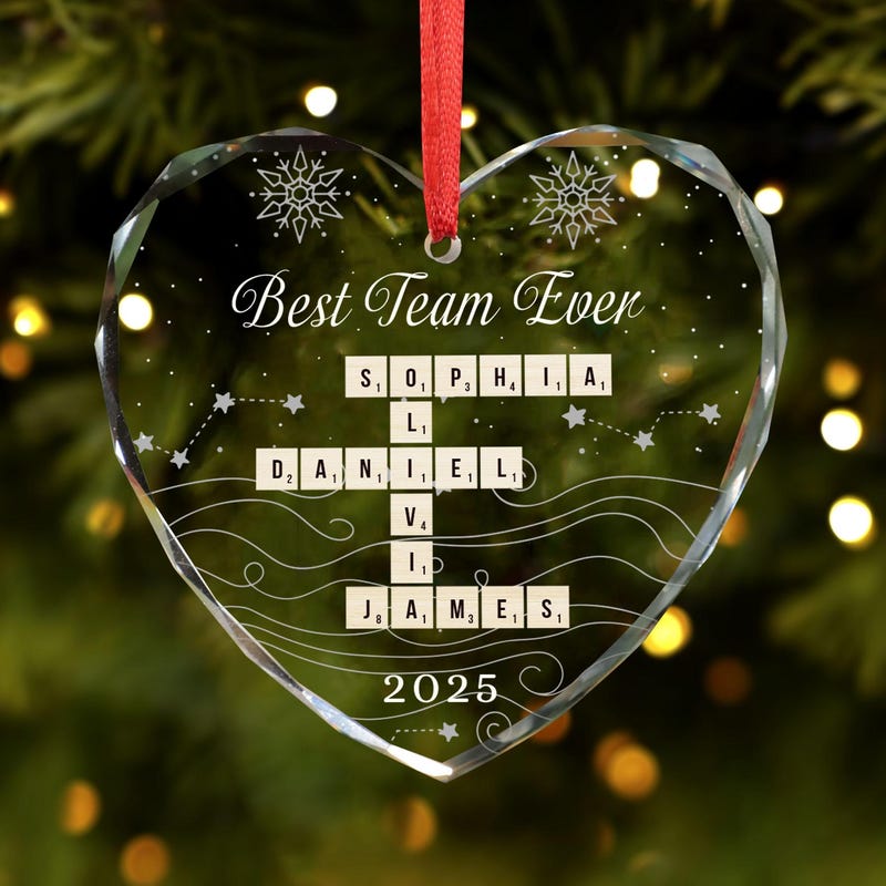 Scrabble Ornament Best Team - Etsy