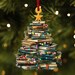 Christmas Book Tree Ornament, Book Lover Christmas Gifts, Book Club 2D ...