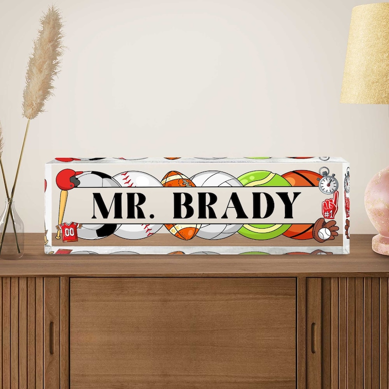 Teacher Name Plate - Etsy