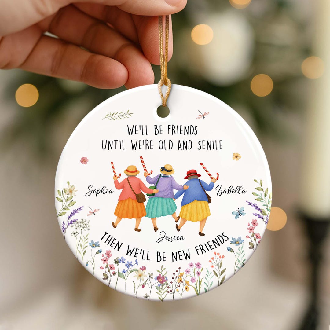 Personalized Friendship Christmas Ornament, Best Friend Ornament, Best ...