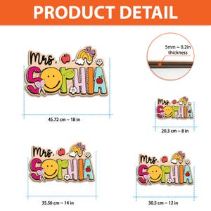Personalized 3D Teacher Door Hanger, Teacher Gifts, Teacher Welcome ...