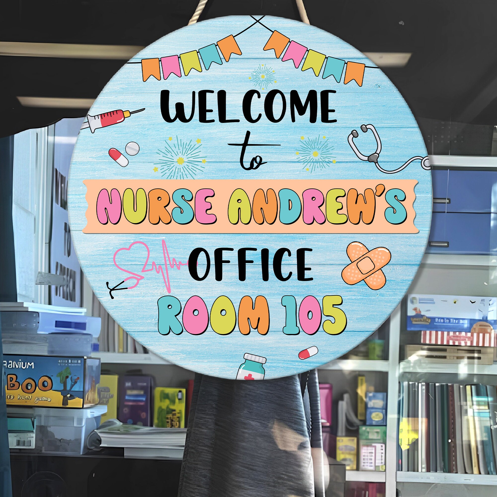 Personalized School Nurse Door Sign School Nurse Gift Custom - Etsy