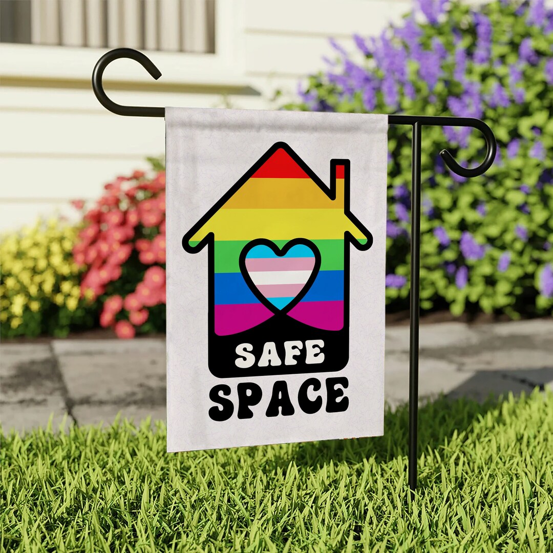 Rainbow Safe Space Progress Pride Flag LGBTQ POC Transgender Flag ...
